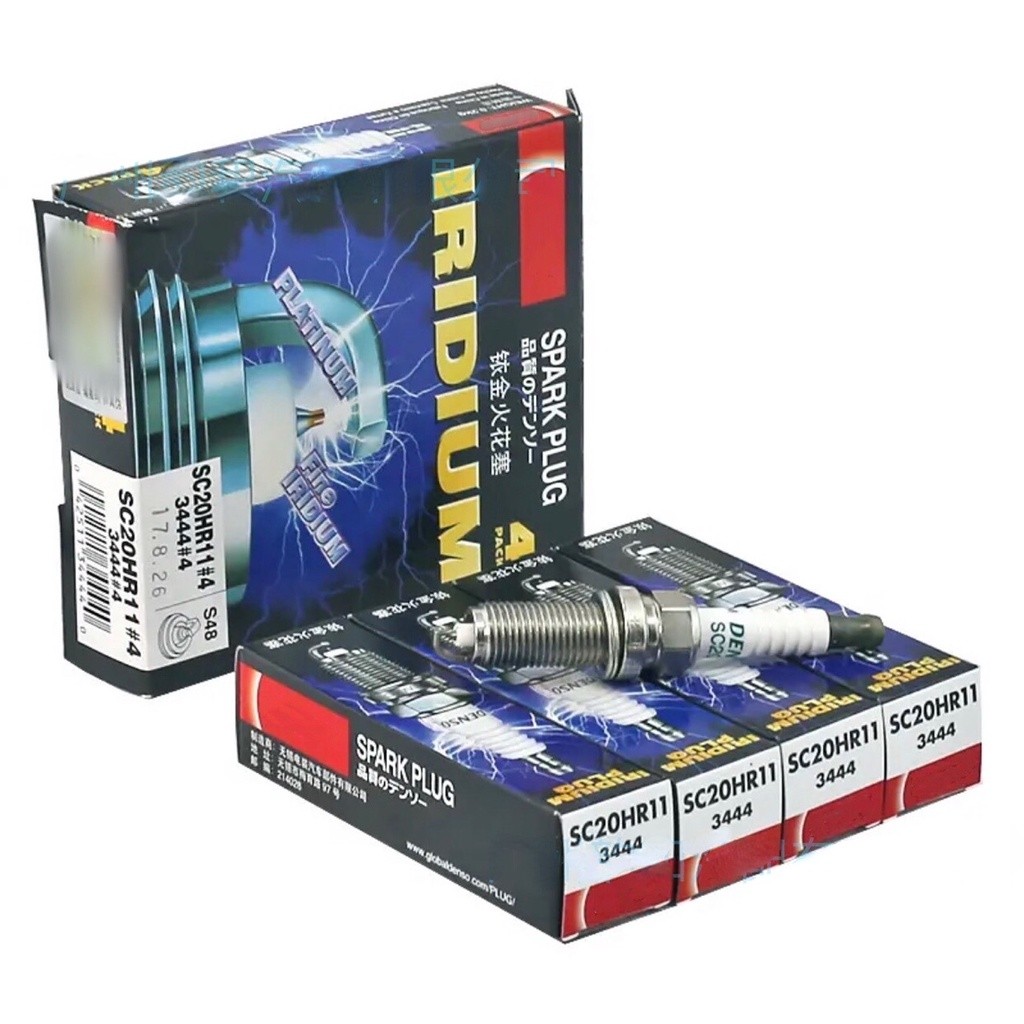 4Pcs Denso SC20HR11 Iridium Spark Plug for Toyota Vios Altis Avanza ...