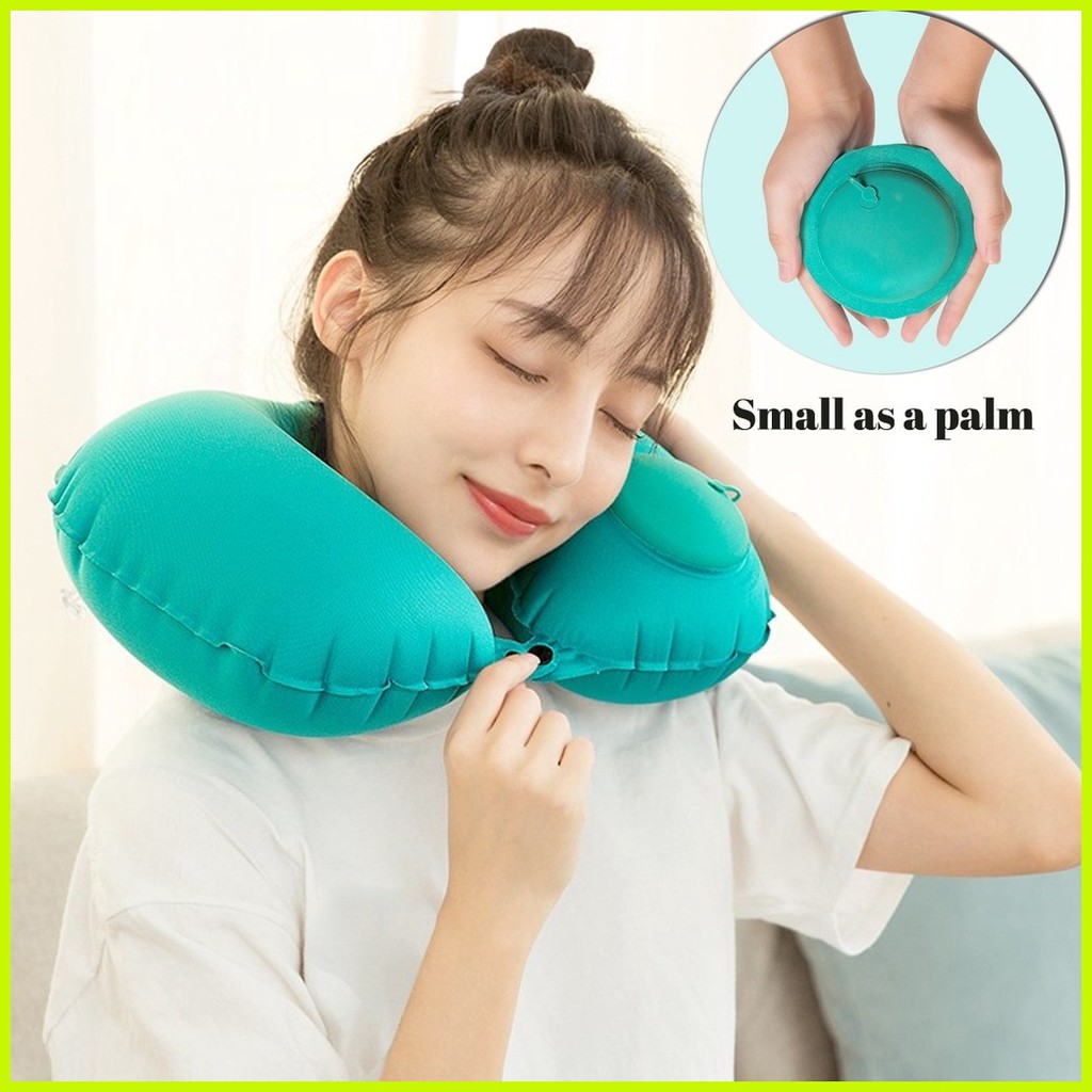 Yowxii Inflatable Neck Pillow U-Shape Travel Pillow Camping Pillow Air ...