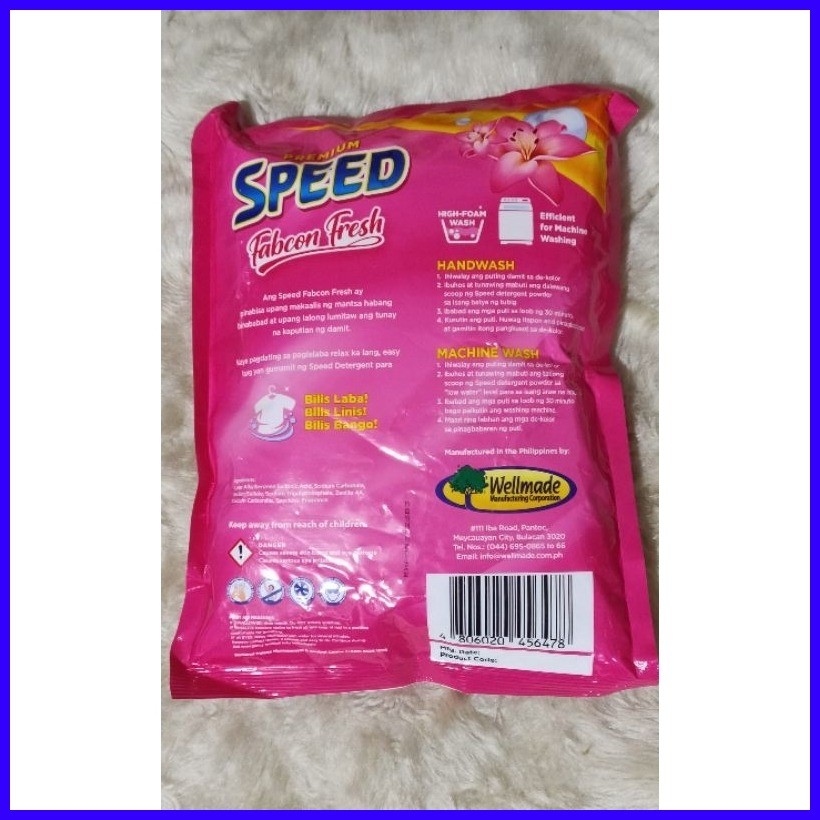 SPEED DETERGENT POWDER Fabcon Fresh 1kg | Shopee Philippines
