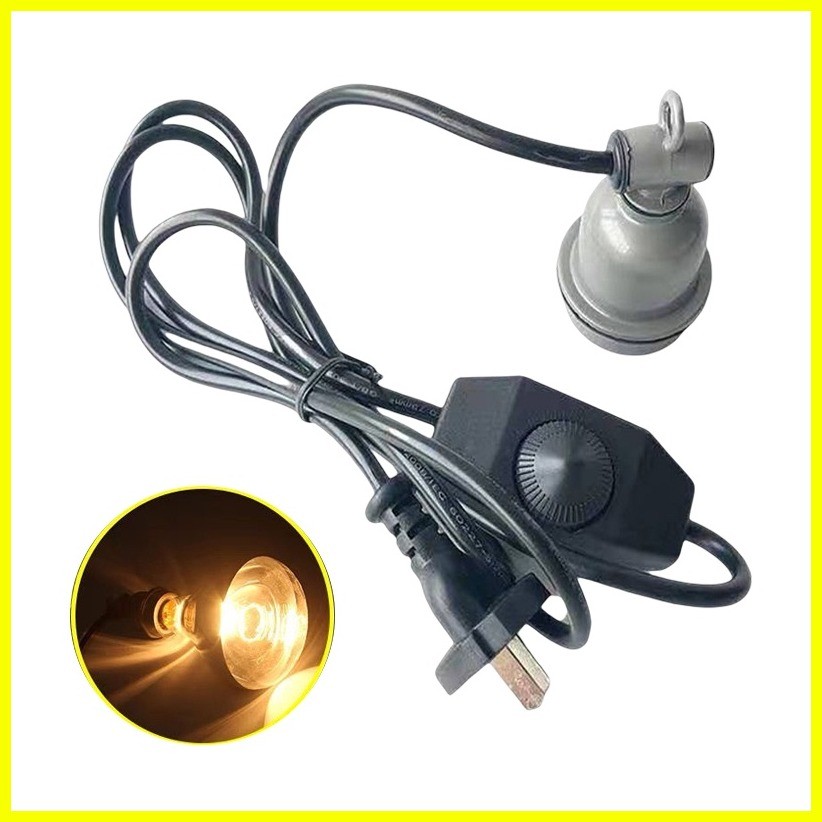 Poultry Heat Bulb Holder for Chick Piglet E27 Ceramic Heating Lamp ...