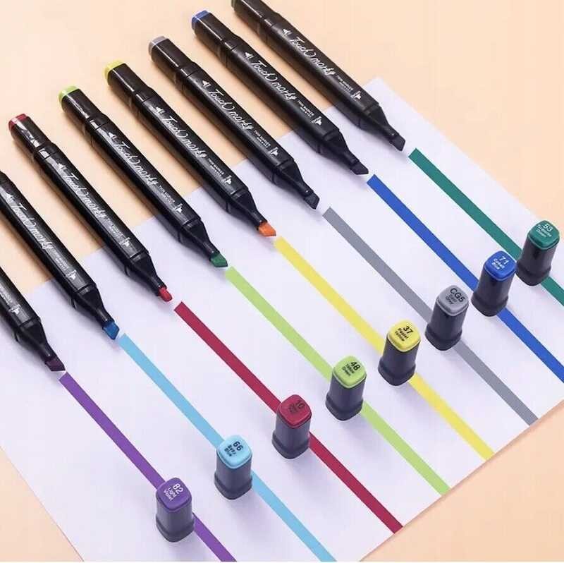 BH 80 Pcs Of Colorful Art Markers,Double Ended Marker Set For Drawing ...