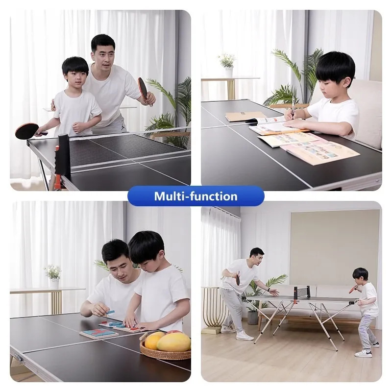 Table Tennis Table Multi-Use Free Standing Table Net Set Table Tennis ...
