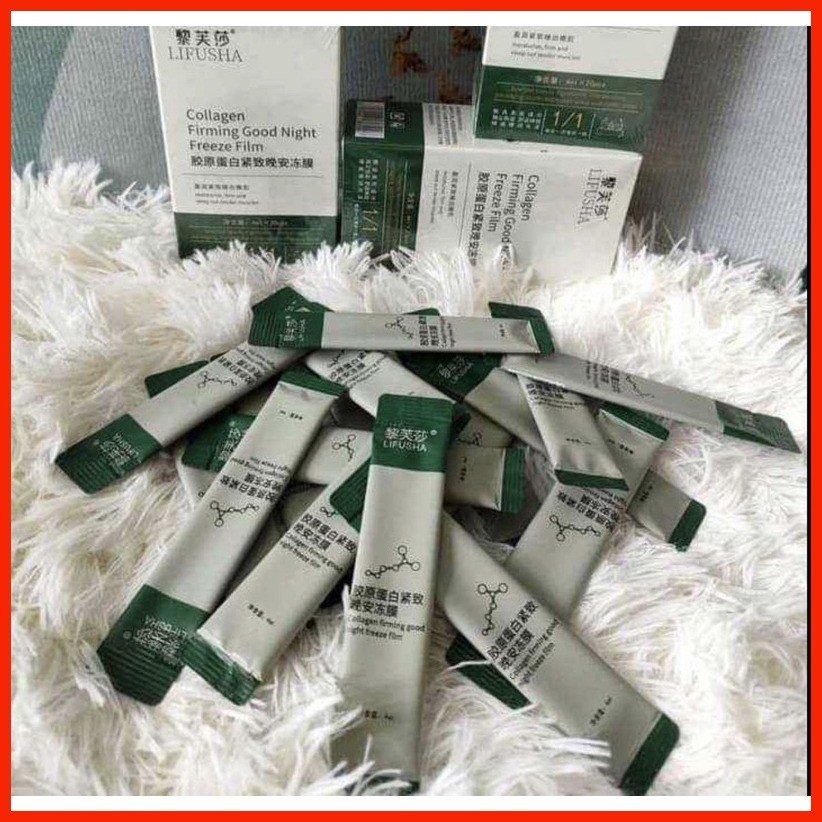 ⇦ Lifusha Collagen mask Good night Sleep Freeze Film | Shopee Philippines