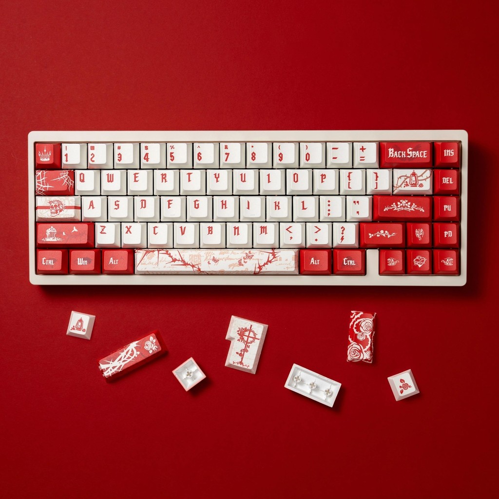 Thorn Rose Keycap Original PBT Five-sided Thermal Sublimation ...