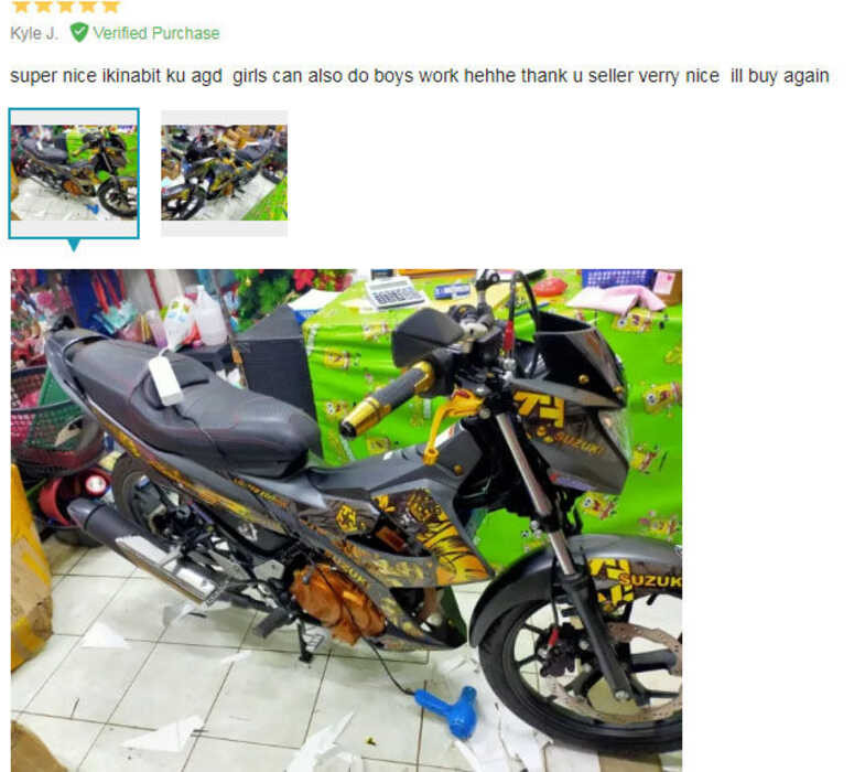 Raider Suzuki 150 carb / reborn Decals High-Quality Stickers gold ...