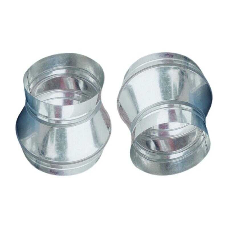 white iron Galvanized sheet large and small head circular pipe variable ...