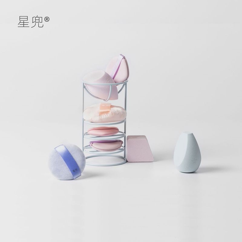 Star Dou 4-layer Powder Puff Storage Rack Beauty Egg Storage Desktop ...