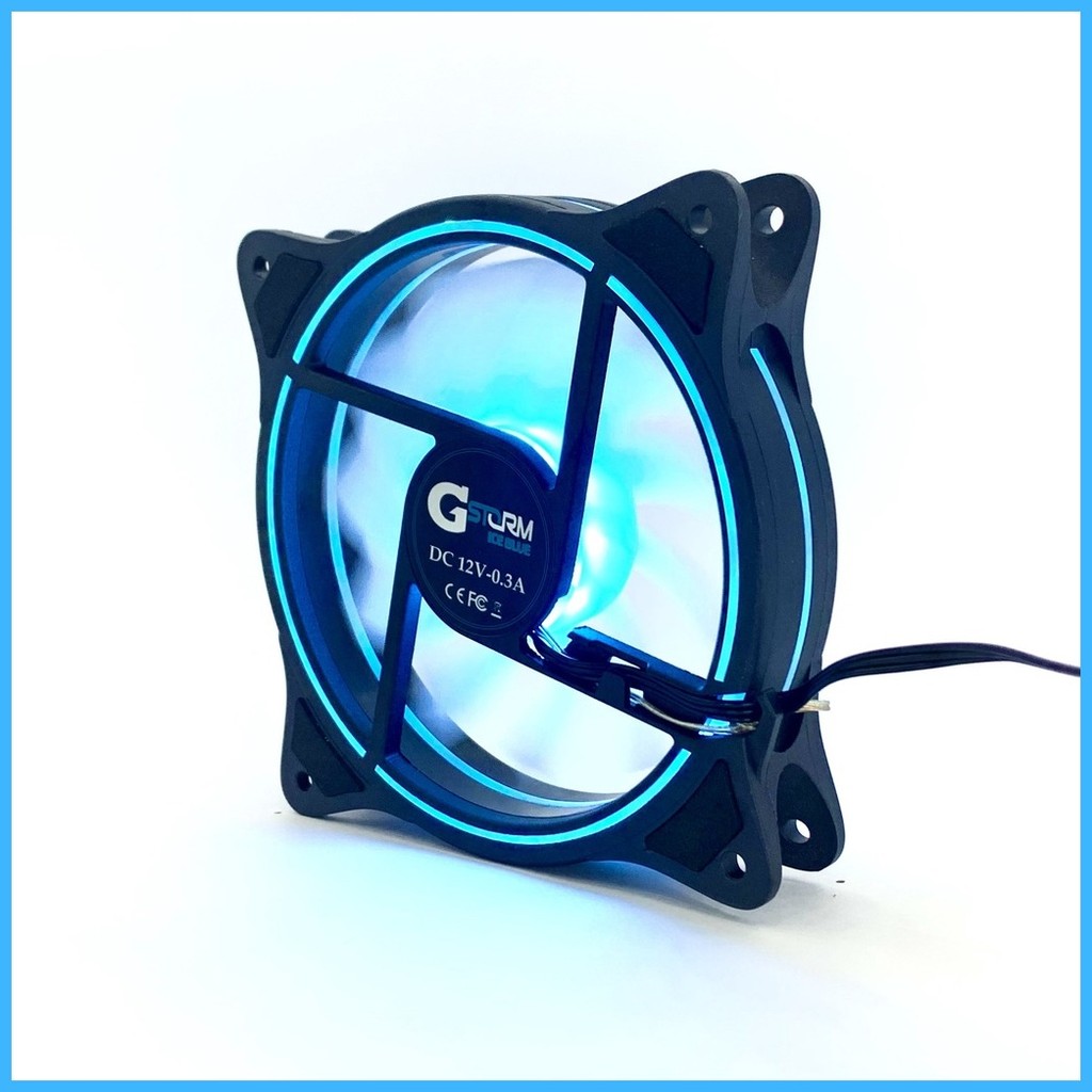 g storm fan 120mm PC CPU Computer Case Cooling Fan RGB Rainbow White ...