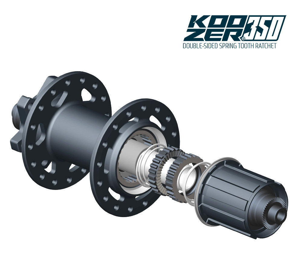 24' New Koozer 350 Center Lock Straight Pull Road Bike Hubs 5x100 QR/TA ...