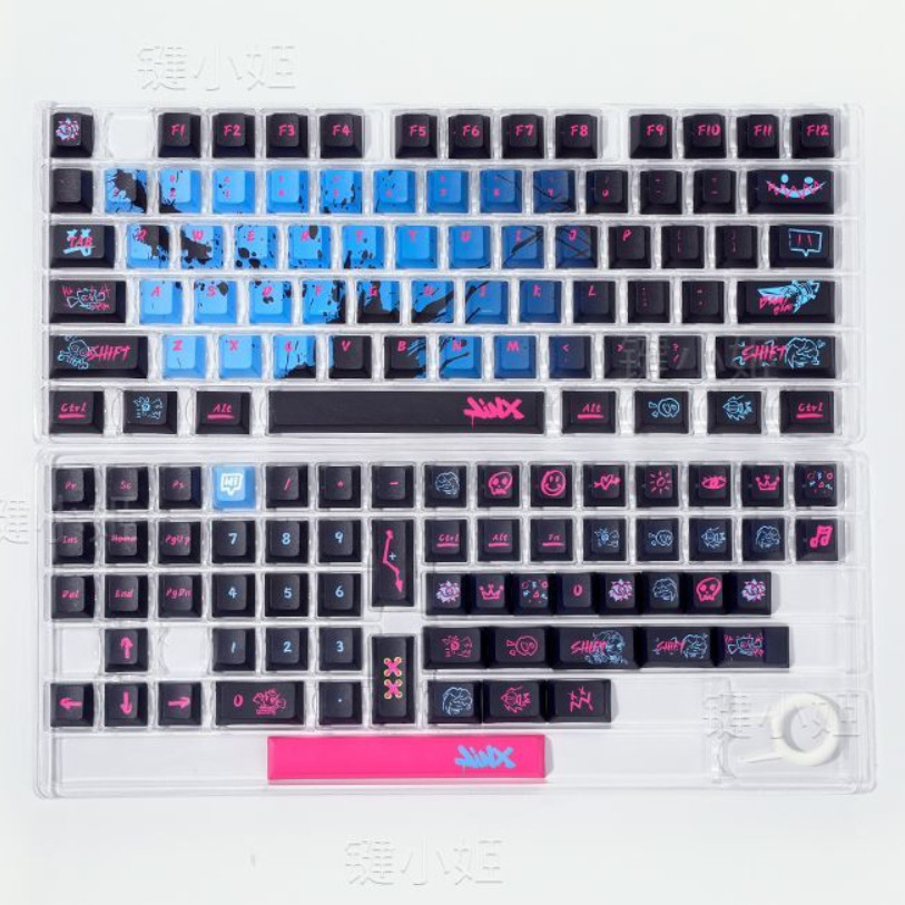 PBT Keycap Cherry Shimmering Jinx E-sports Game Personality ...