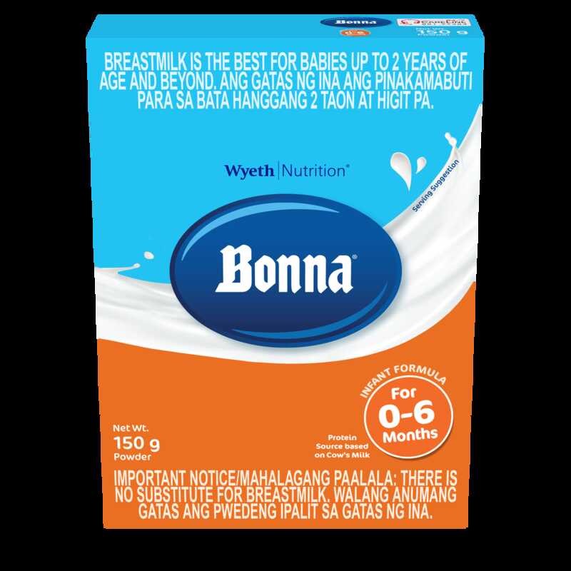 BONNA Stage 1 Infant Formula For 0 To 6 Months 150G | Shopee Philippines