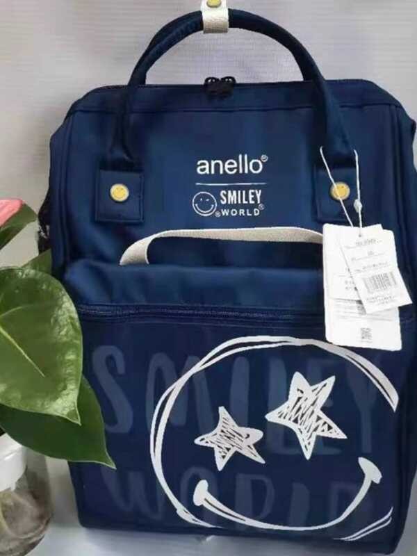 9 2025 New Anello Smiley Face Casual Large Capacity Student Backpack ...