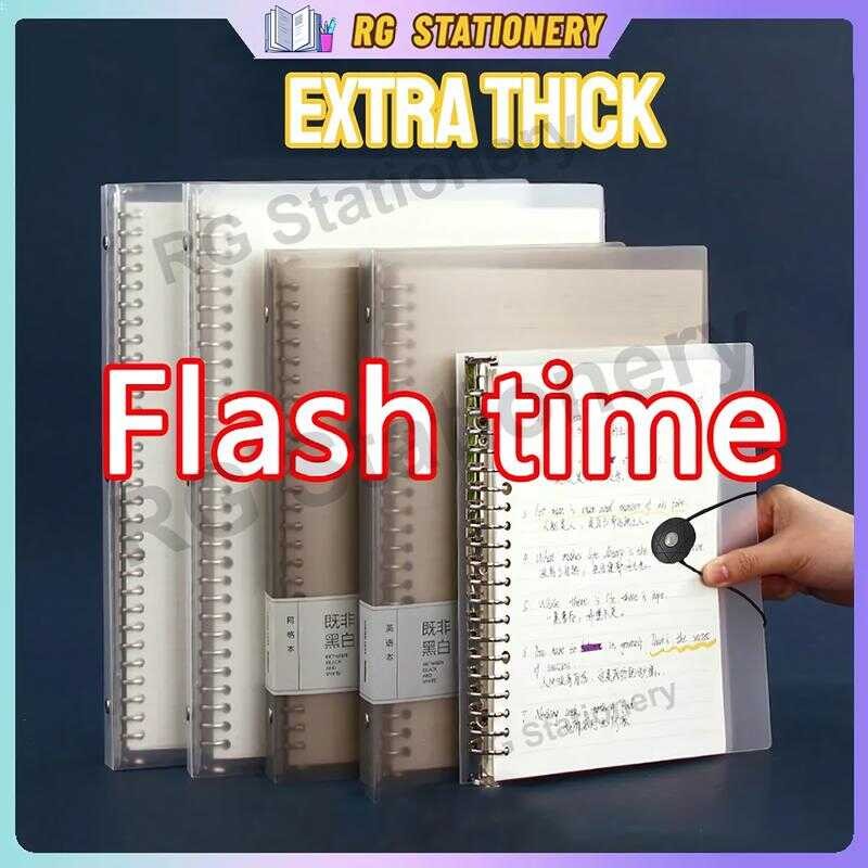 SHENSHI Binder Notebook 60 Sheets 80 Grams Binder Notebook Refillable ...