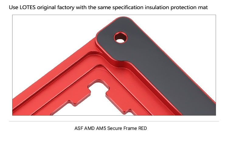 Thermalright ASF AM5 CPU Bending Corrector Frame Black/Red AMD Fastener ...