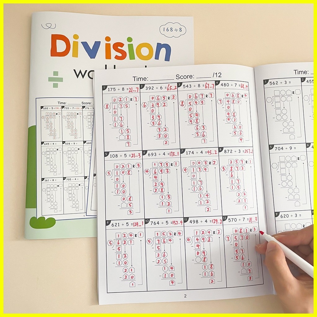 32 Pages 2 Digit Multiplication Math Workbook for Kids Children ...