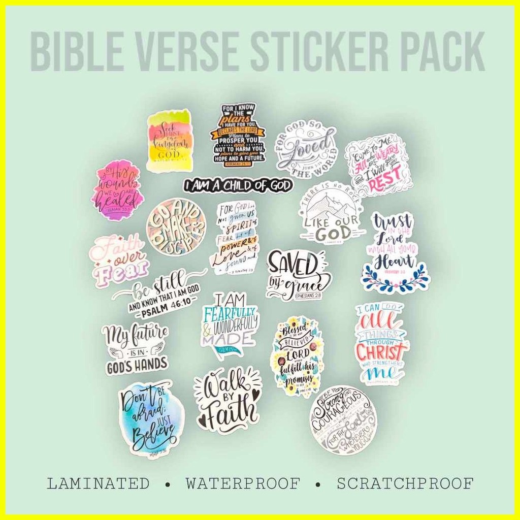 BIBLE VERSE STICKER PACK | Shopee Philippines