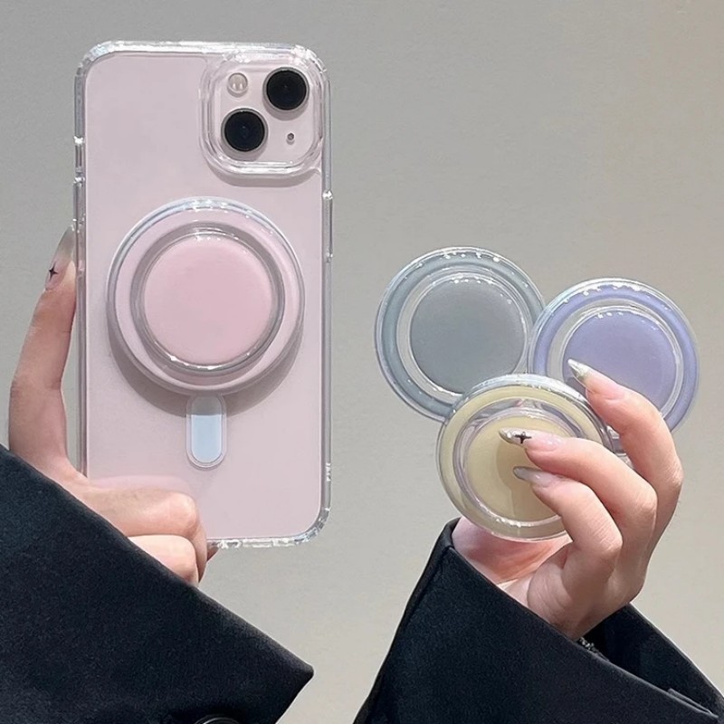 Korea Cute Magsafe Popsocket Magnetic Phone Griptok Grip Tok Stand For iPhone 16 15 13 Pro Max ...