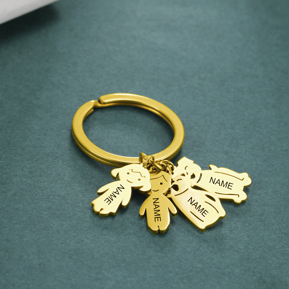 1pcs Cartoon Cute Boys Girls Pet Dog Cat Stainless Steel Keychain ...