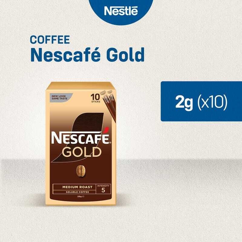 NESCAFÉ Gold Premium Coffee Sticks Original 2G - Pack Of 10 | Shopee ...