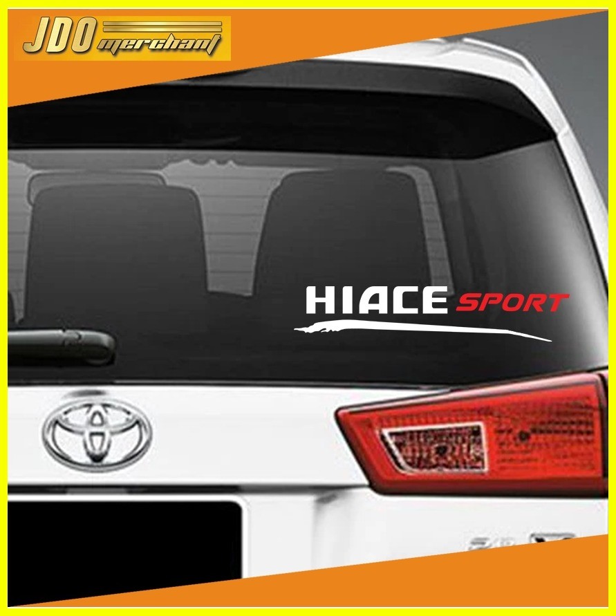 Toyota Hiace Sport Sticker For Rear Windshield 1pc | Shopee Philippines