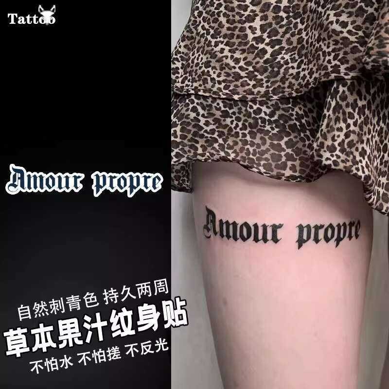 High-End Sweet Cool Arm Thigh Leg Ring Fake Tattoo Herbal Tattoo ...