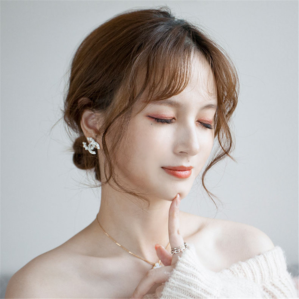 (Local Delivery) Dragon Whisker Bangs Wig Natural Hairline Women ...