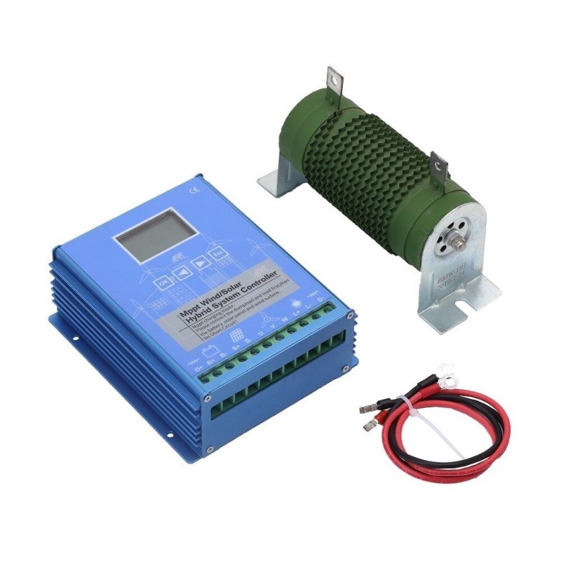 MPPT Charge Wind 1200W & Solar 1000W 12/24V/48V Automatic Hybrid ...