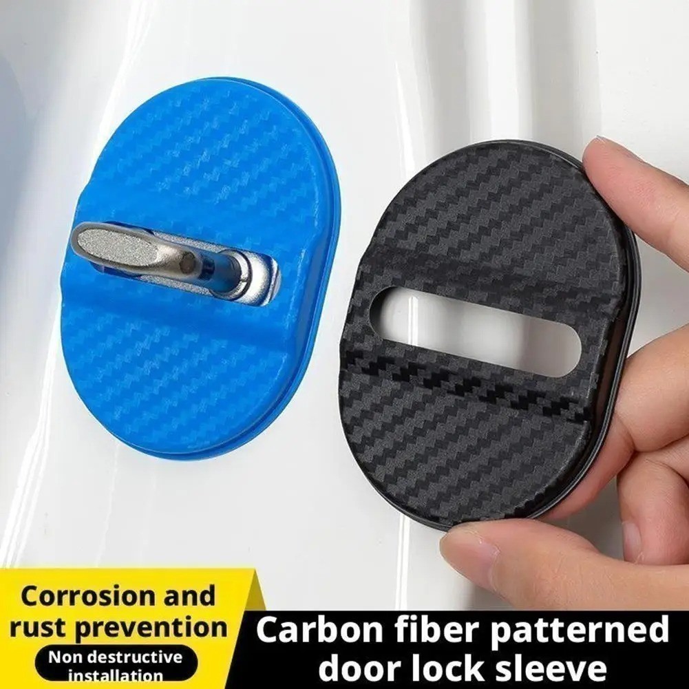4pcs Mitsubishi Mirage Car Door Lock Protective Cover ABS Self-adhesive ...