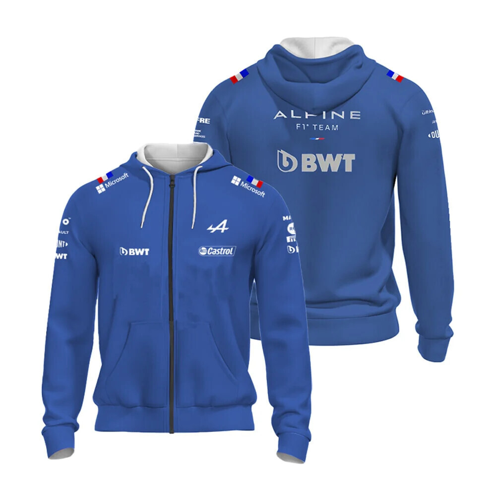 F1 Alpine Team Full Zip Hoodie Formula 1 Fan Merchandise | Shopee ...