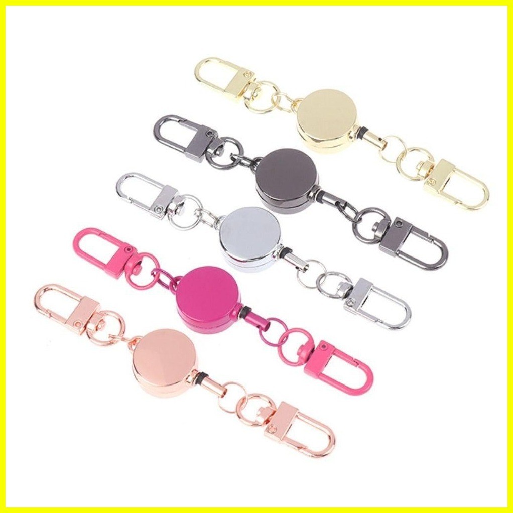 CMAX Easy-to-pull Buckle Rope, Metal Anti-theft Metal Badge Holder ...