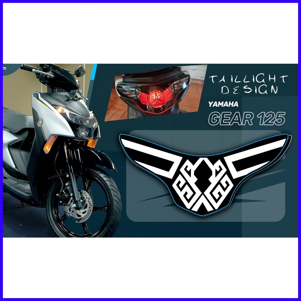 Yamaha Mio Gear 125 Tail Light Decal Kraken Design | Shopee Philippines
