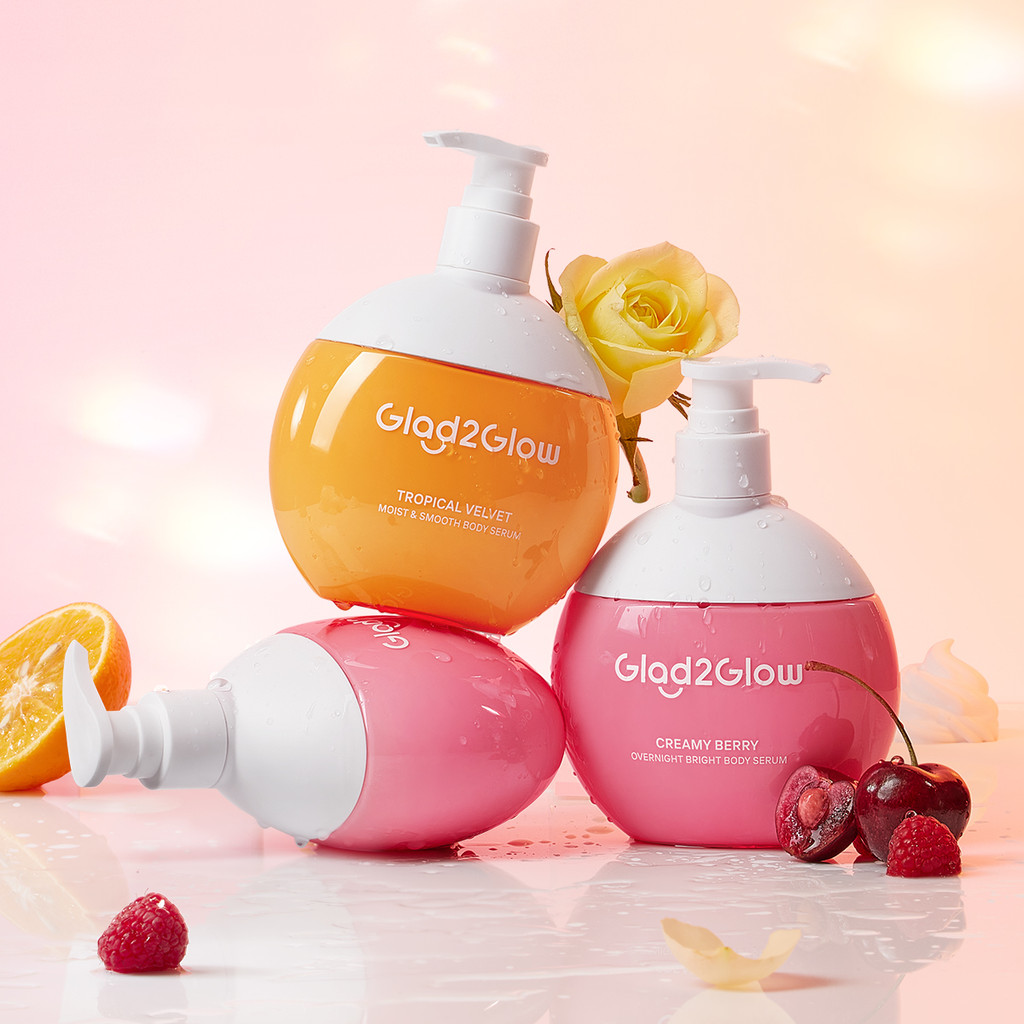 Glad2Glow Creamy Berry Overnight Brightening Body Lotion Instant ...
