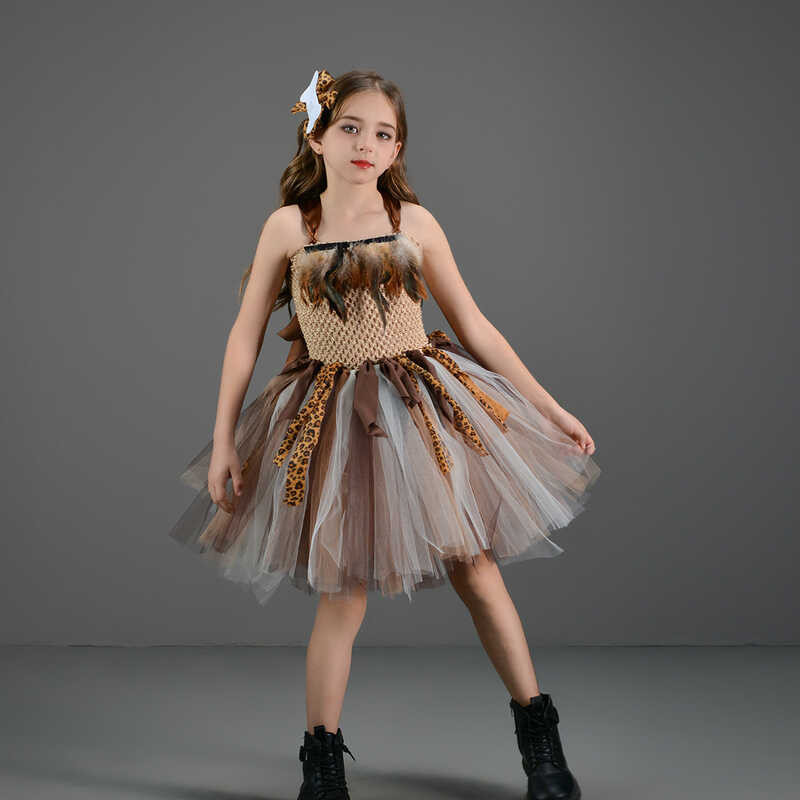 Cave Girl Halloween Cosplay Costume Wild Primitive Role Play Outfit ...