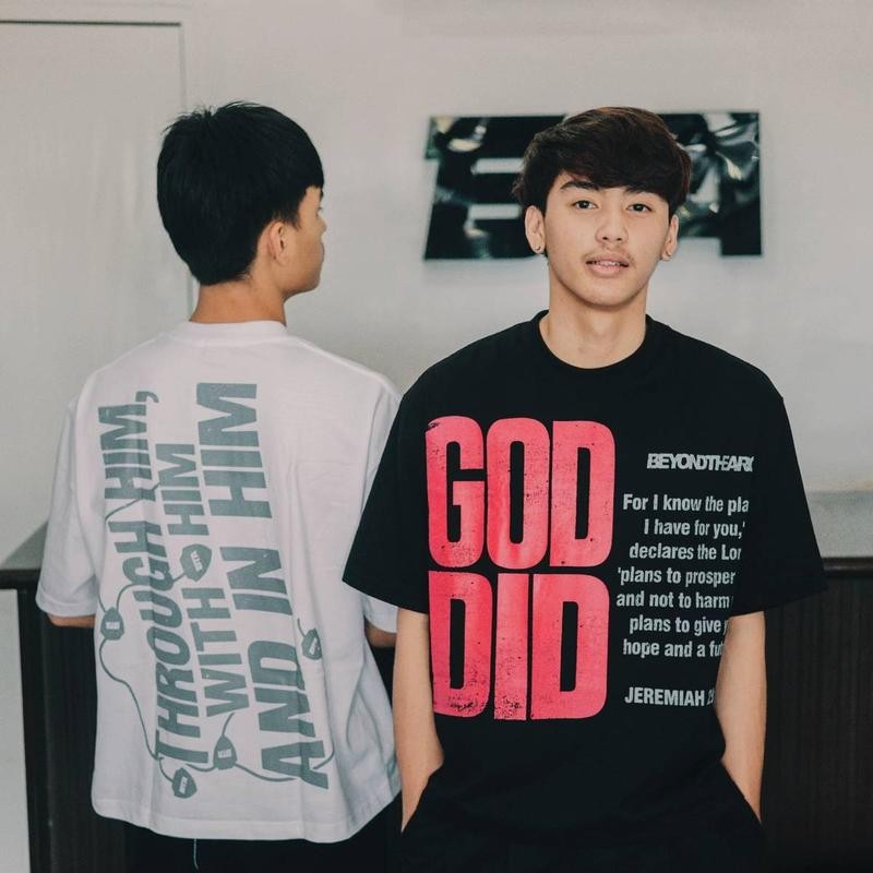 GOD DID T Shirt JJEREMIAH Premium Cotton Crew Neck Fitted T-Shirt ...