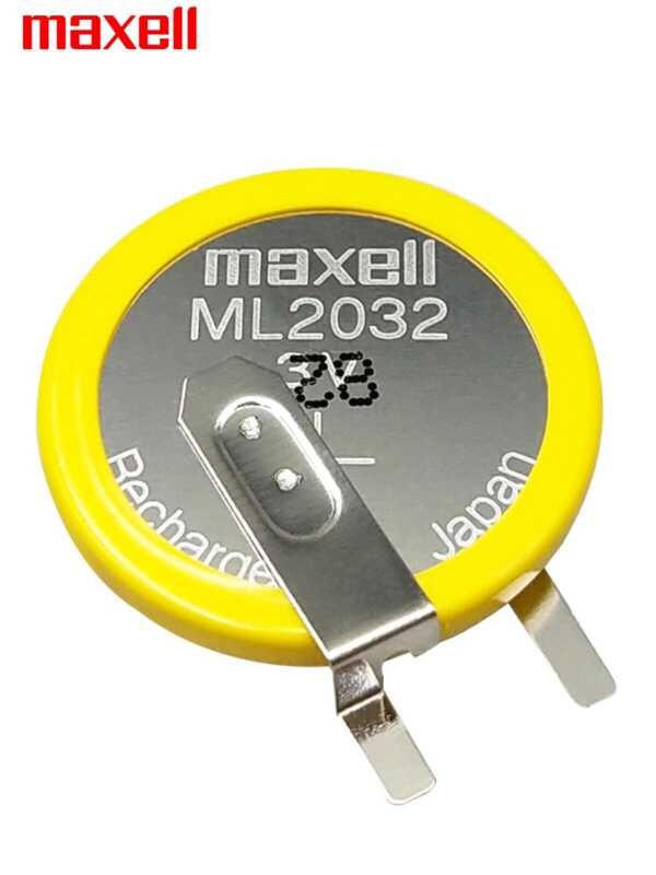 Ml2032 Maxell With Solder Pins Rechargeable Battery 3V For CNC Machine ...