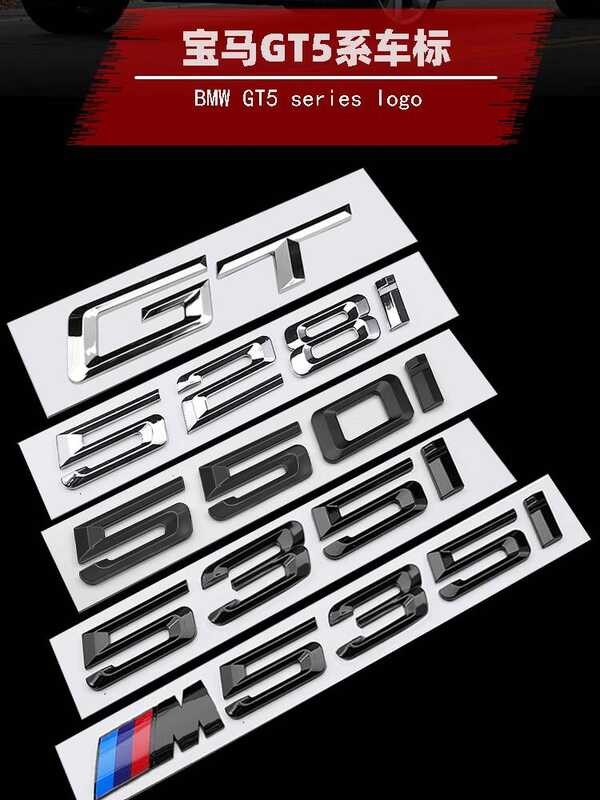 BMW 5 Series GT 528I Car Logo GT535I 535d 550i Rear Tail Logo XD Black ...