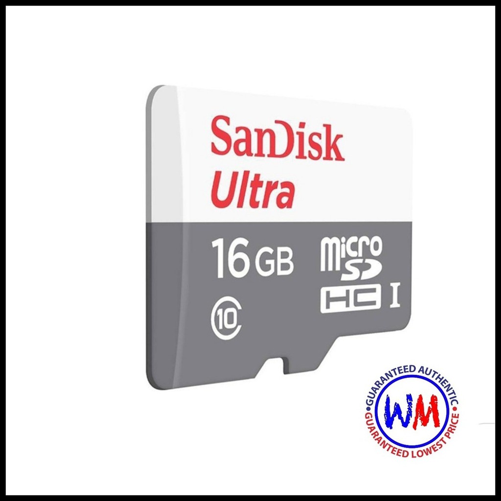 Sandisk Ultra Micro SD SDHC 80MB/s 16GB SDSQUNS-016G ♟ | Shopee Philippines