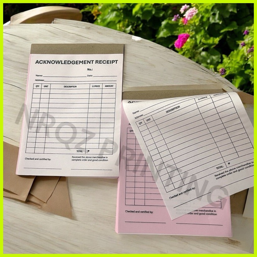 ♣ GENERIC SMALL ACKNOWLEDGMENT RECEIPT CARBONIZED (duplicate) | Shopee ...