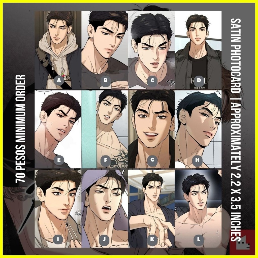 [ 6 pcs. SET ] Jinx BL Manhwa Photocards #1 (Waterproof and ...