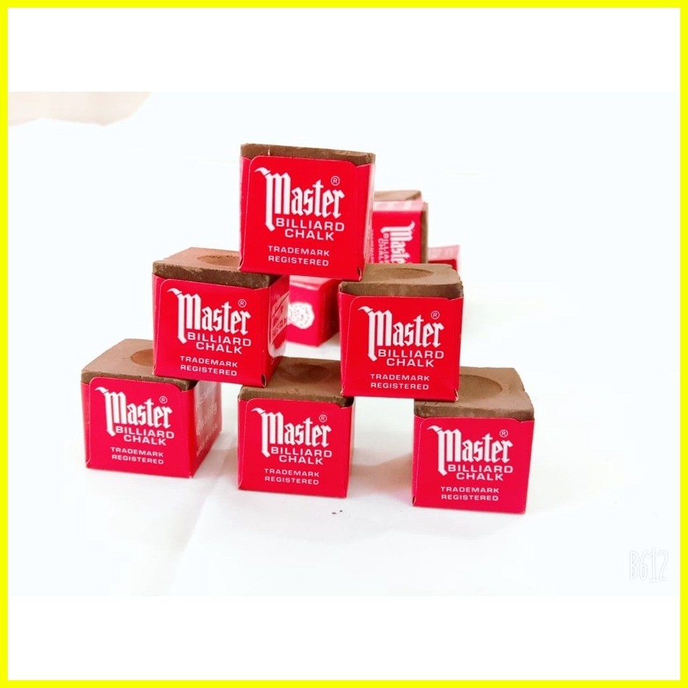 9PCS. MASTER BROWN PREMIUM CUE CHALK | TISA NG TAKO | GAMIT SA BILYARAN ...