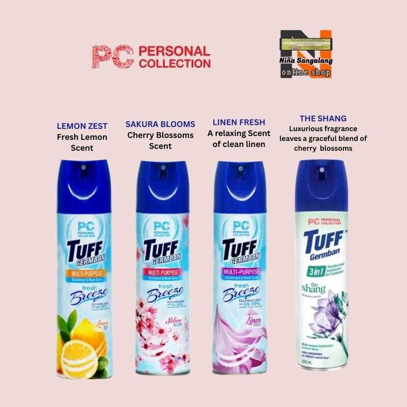 PC Tuff Germban Multi-Purpose Disinfectant & Room Spray 250 ML - The ...