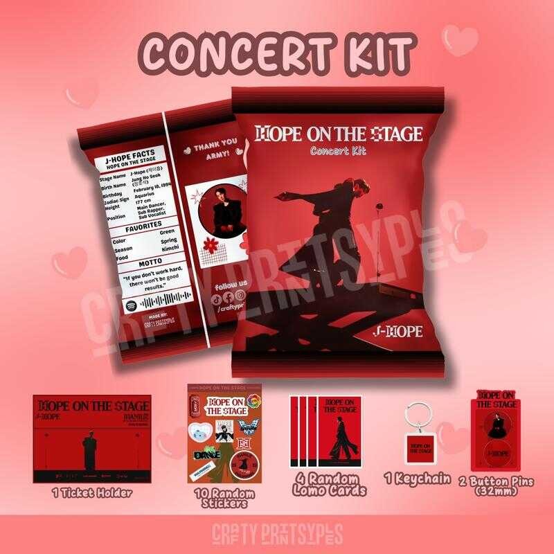 Jhope Hope On The Stage In Manila Concert Kit - 2025 With Ticket Holder ...