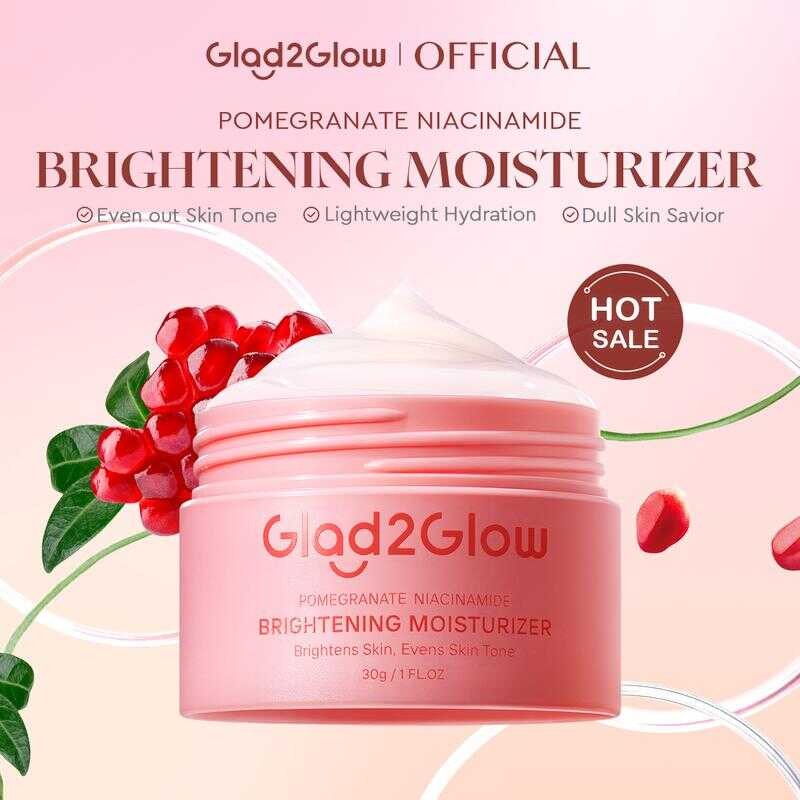 Glad2glow Pomegranate Niacinamide Brightening Facial Moisturizer With ...