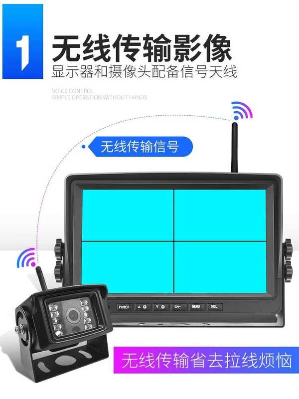 ☑♥ 7/9/ 10inch Wireless Surveillance Camera Crane Forklift Excavator ...