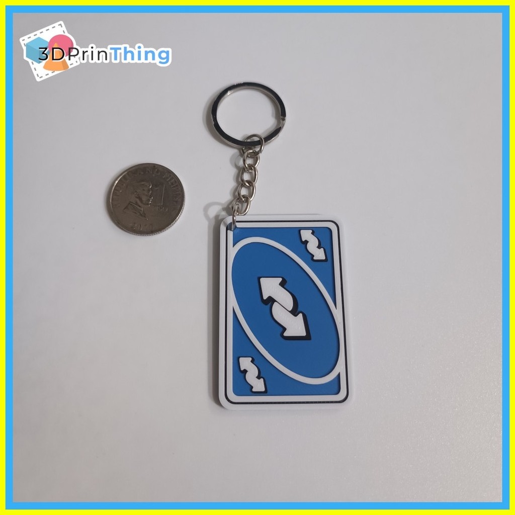 UNO Reverse Card Keychain - Back to Back (3D Printed) | Shopee Philippines