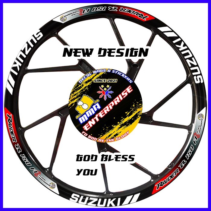 SUZUKI RAIDER R150 FI HYPER UNDERBONE MAG DECAL STICKER LIMITED EDITION ...