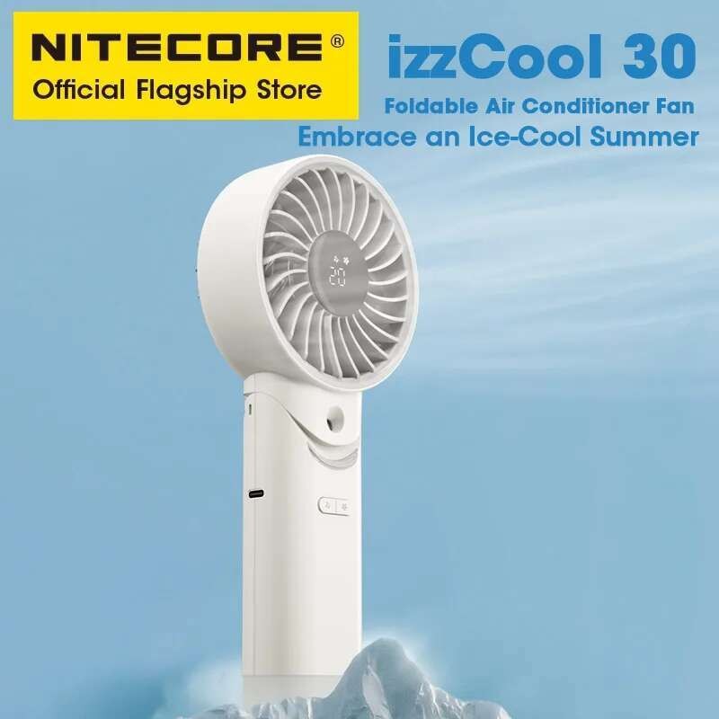 NITECORE izzcool 30 Foldable Air Conditioner Fan EDC Portable Camping ...