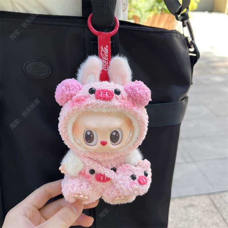 LABUBU Sitting Party Doll Clothes Labubu Macaron 2Nd Generation Sitting ...