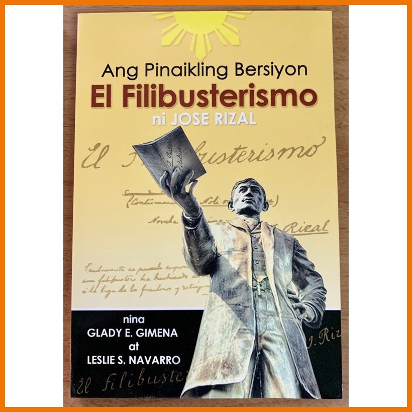 Filipino history books Jose Rizal, Ibong adarna, El filibusterismo ...