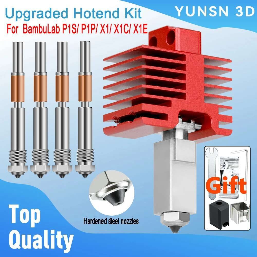 3D Upgrade TZ4.0 Hotend For BambuLab P1S P1P X1 X1C X1E One-Piece ...